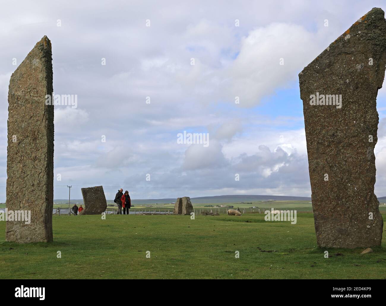 The Neolithic Ring of Brodgar Stone Circle Orkney Scotland Stock Photo ...