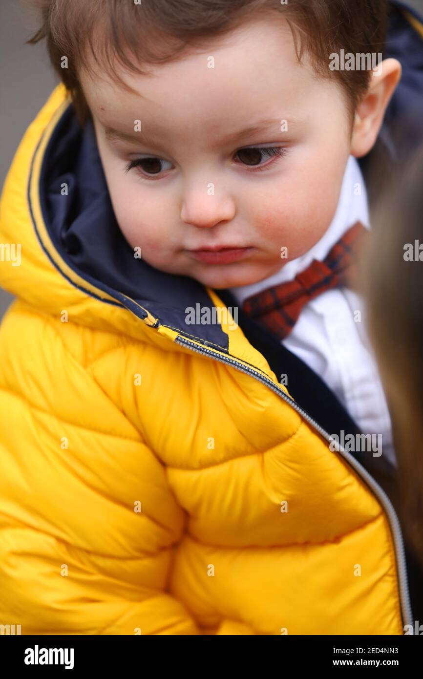 A one year old baby boy pictured looking smart and hanging out with his ...