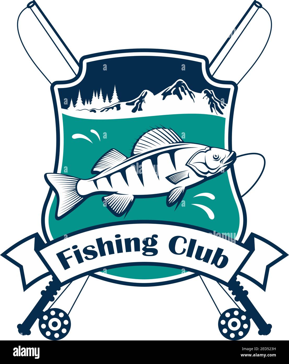 Green ribbon on the river Stock Vector Images - Alamy