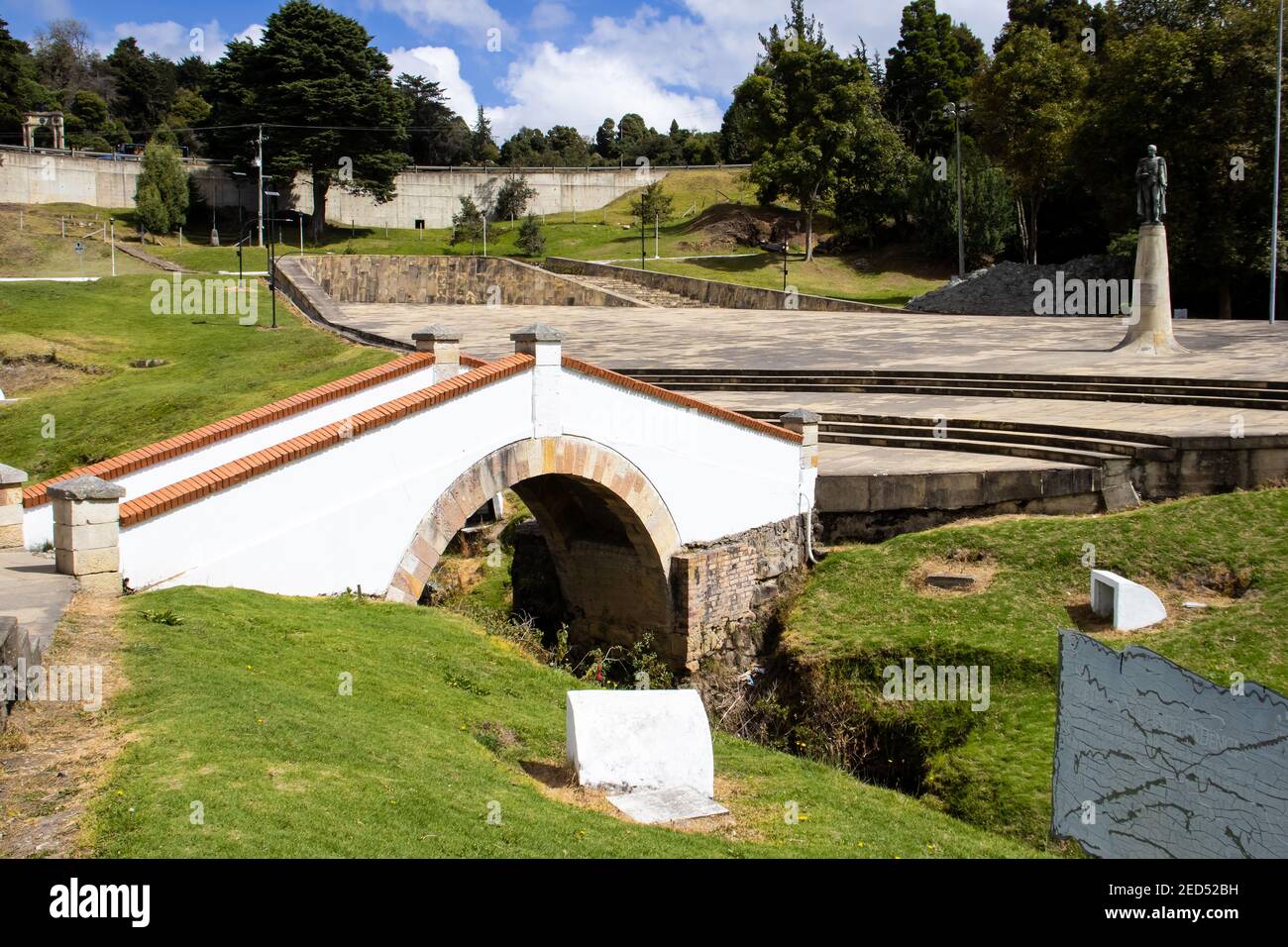 The famous historic Bridge of Boyaca in Colombia. The Colombian ...
