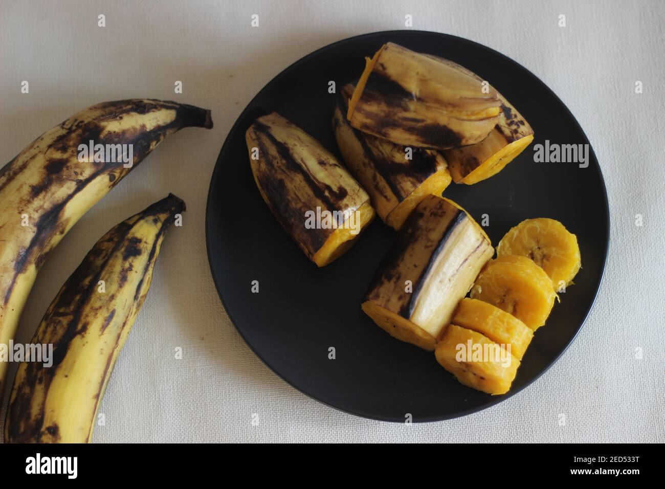 Steamed ripe plantain hi-res stock photography and images - Alamy