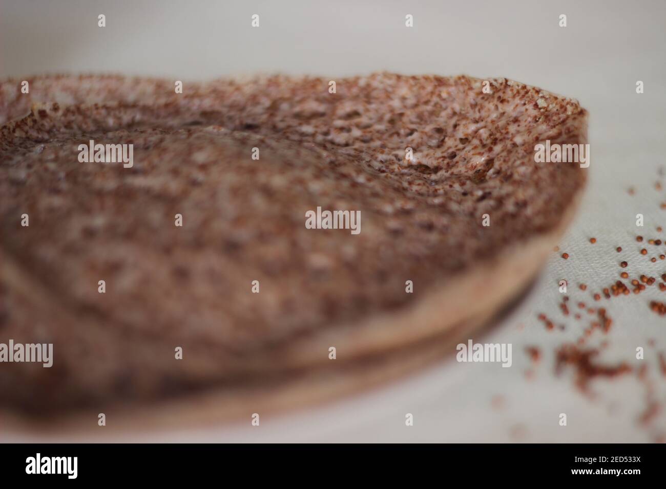 Hoppers made of finger millet also known as Ragi in India. Home made ...