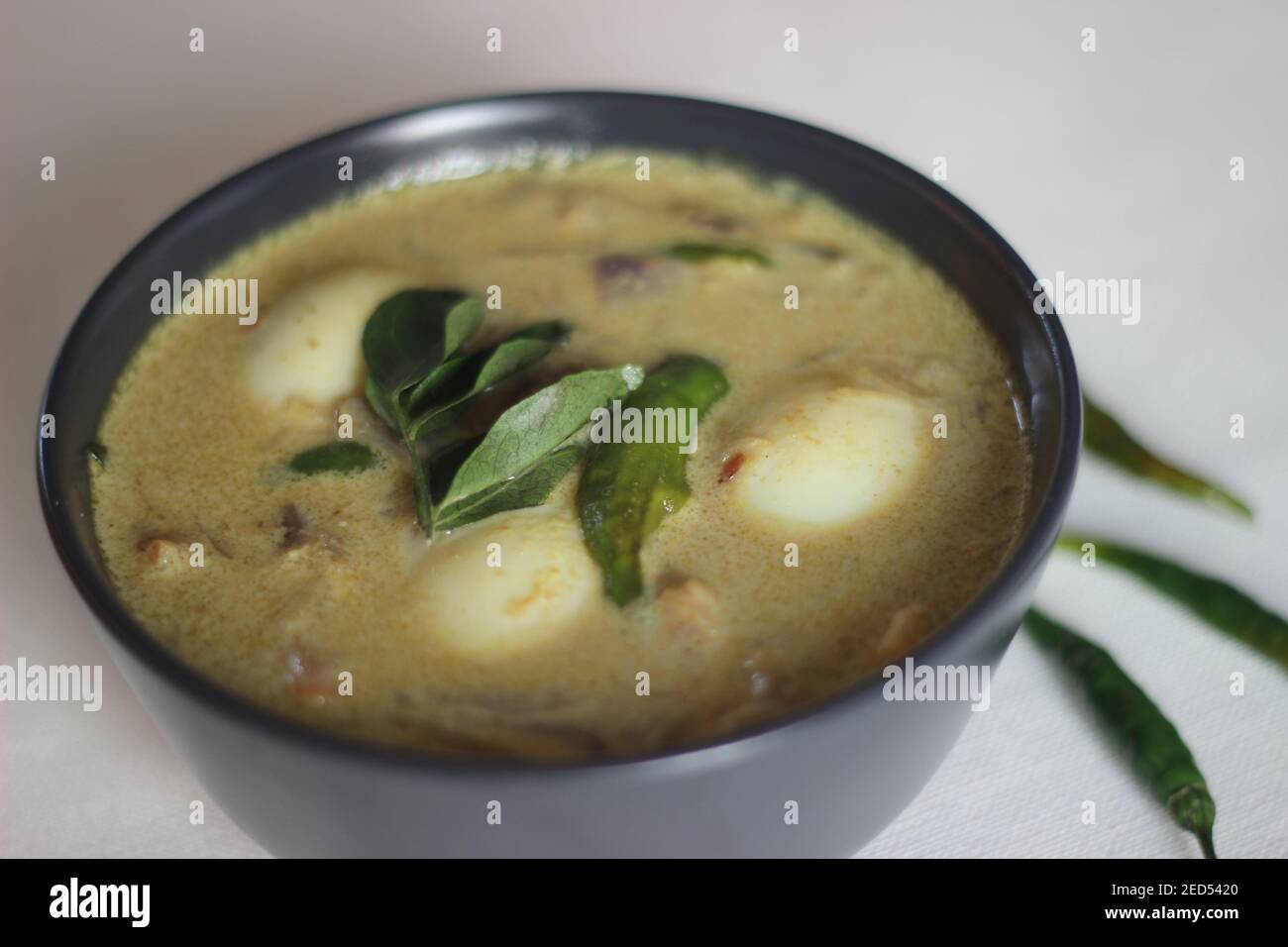 Kerala style Egg Curry With Coconut Milk, also known as Nadan Mutta ...
