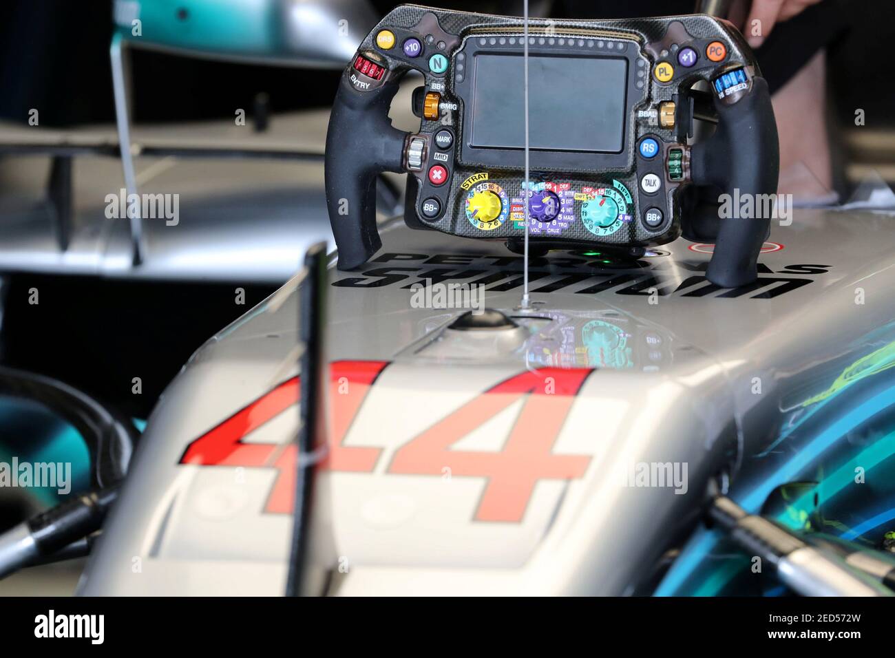 Mercedes f1 steering wheel hi-res stock photography and images - Alamy