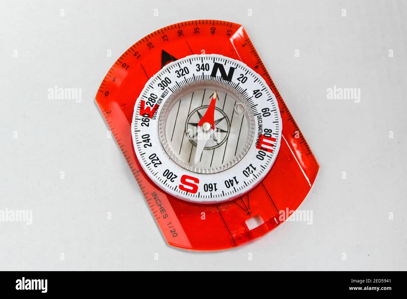 Compass. Magnetic compass on a white background Stock Photo - Alamy