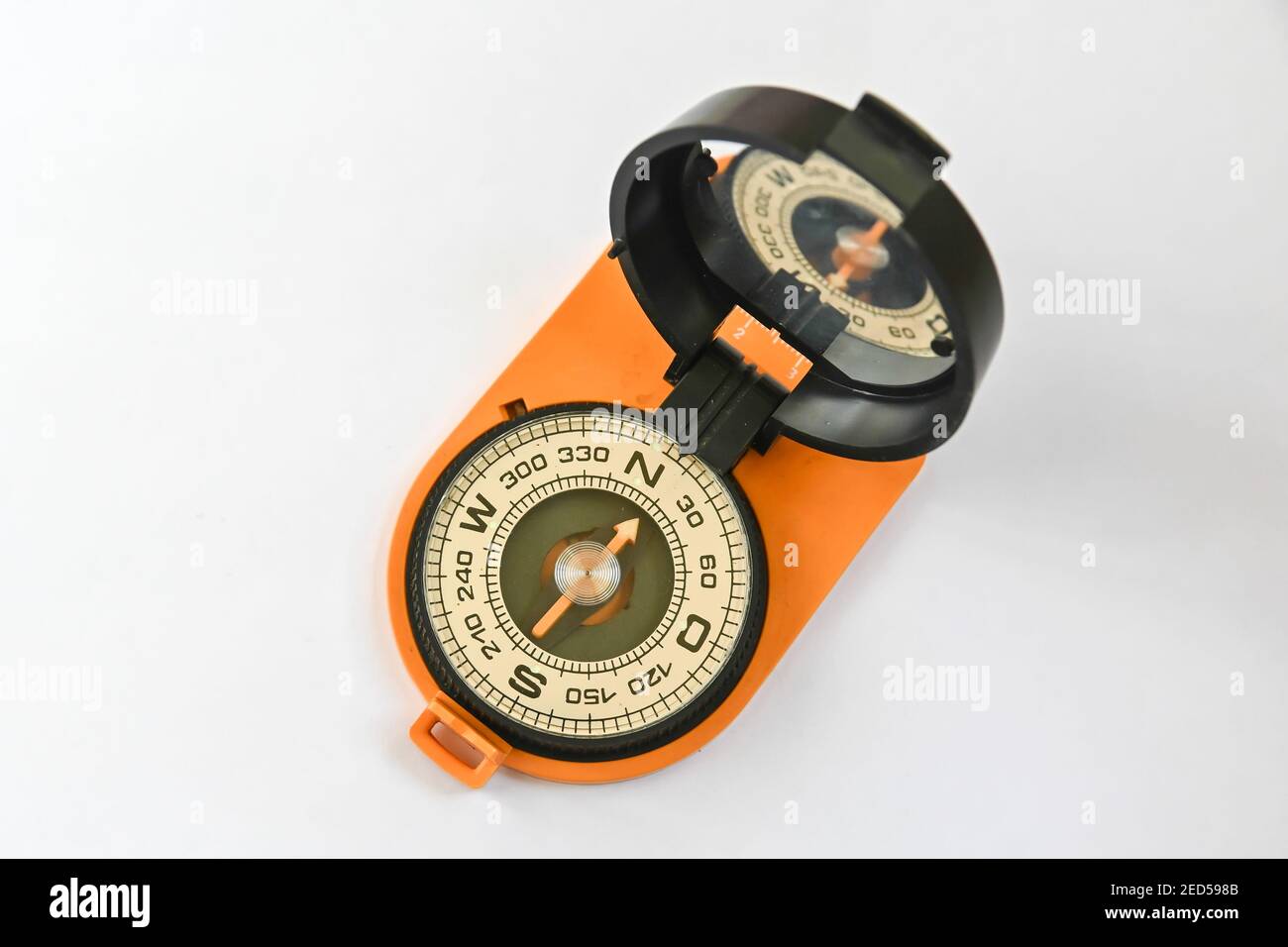Compass. Magnetic compass on a white background Stock Photo - Alamy