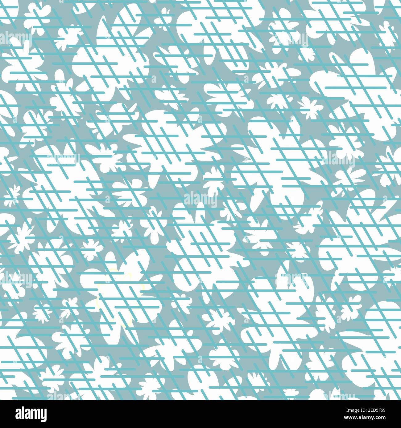 Trendy fabric pattern with miniature flowers and lines.Summer print ...
