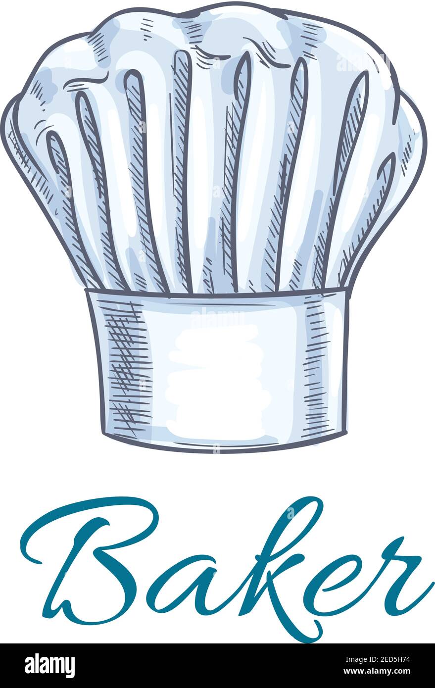 French Chef Hat Drawing