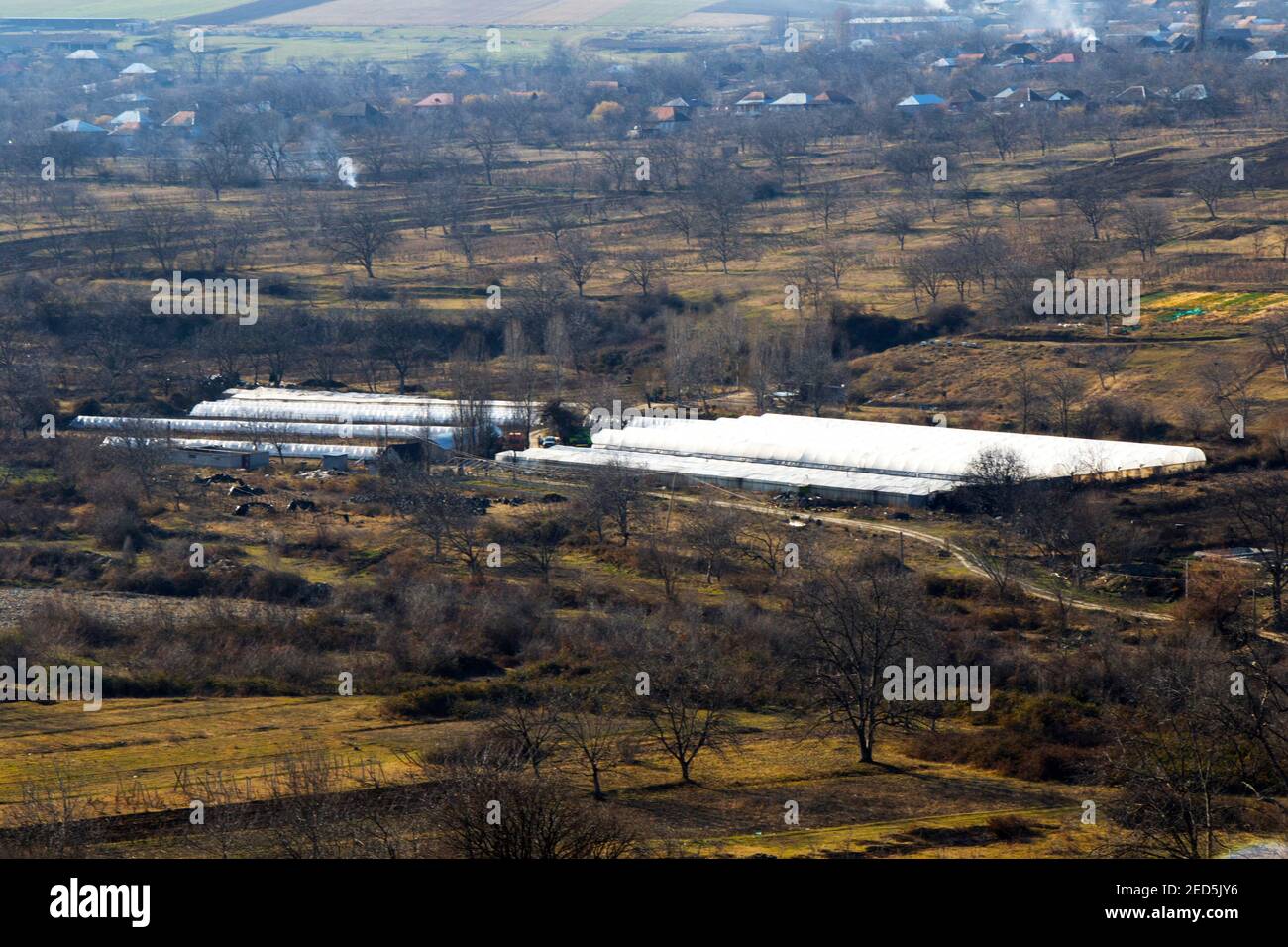 Agricultural field landscape and view in Georgia Stock Photo - Alamy
