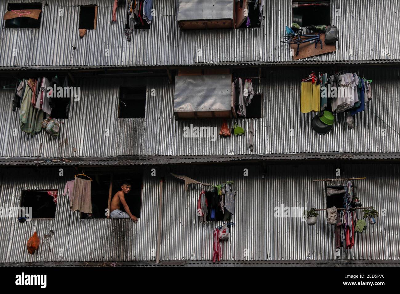 People stay inside their homes during the coronavirus lockdown in ...