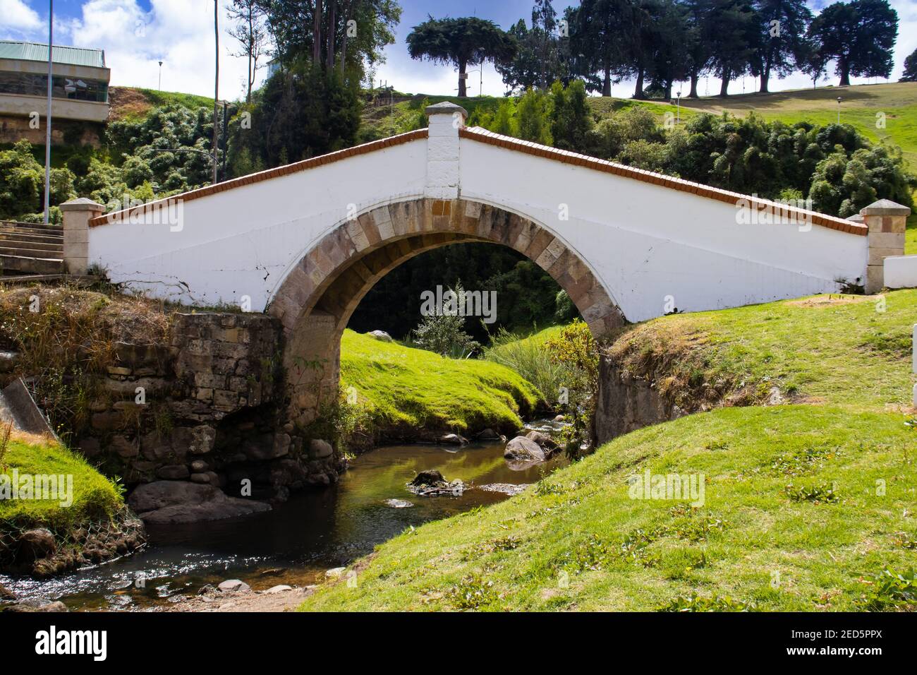 The famous historic Bridge of Boyaca in Colombia. The Colombian ...