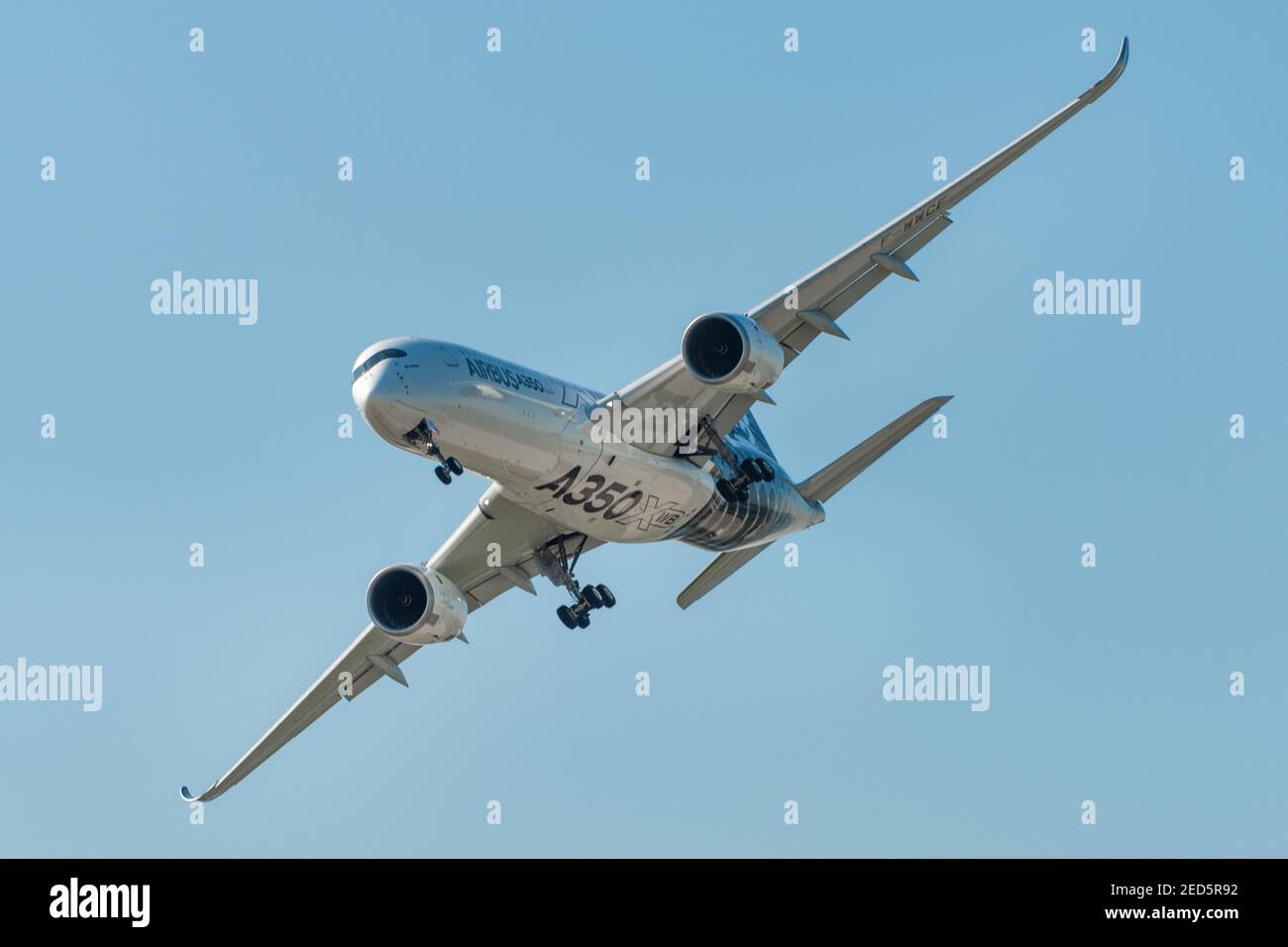 August 30, 2019. Zhukovsky, Russia. long-range wide-body twin-engine ...