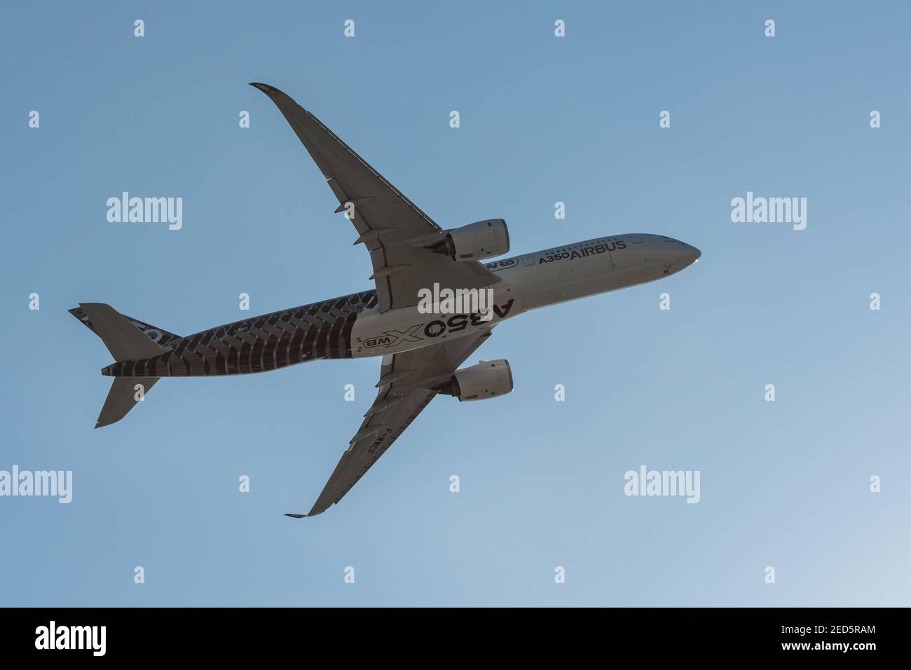 August 30, 2019. Zhukovsky, Russia. long-range wide-body twin-engine ...