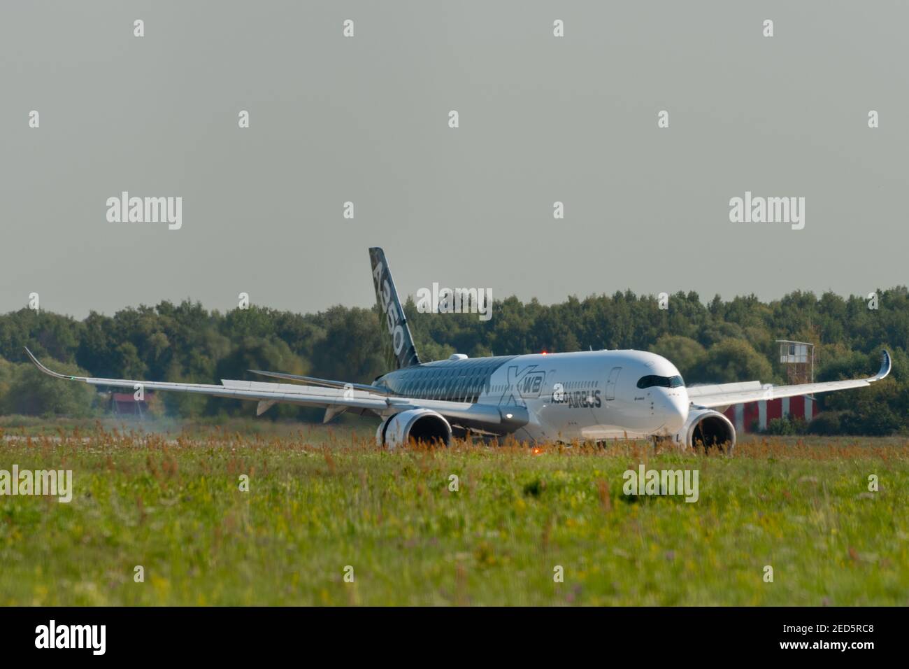 August 30, 2019. Zhukovsky, Russia. long-range wide-body twin-engine ...