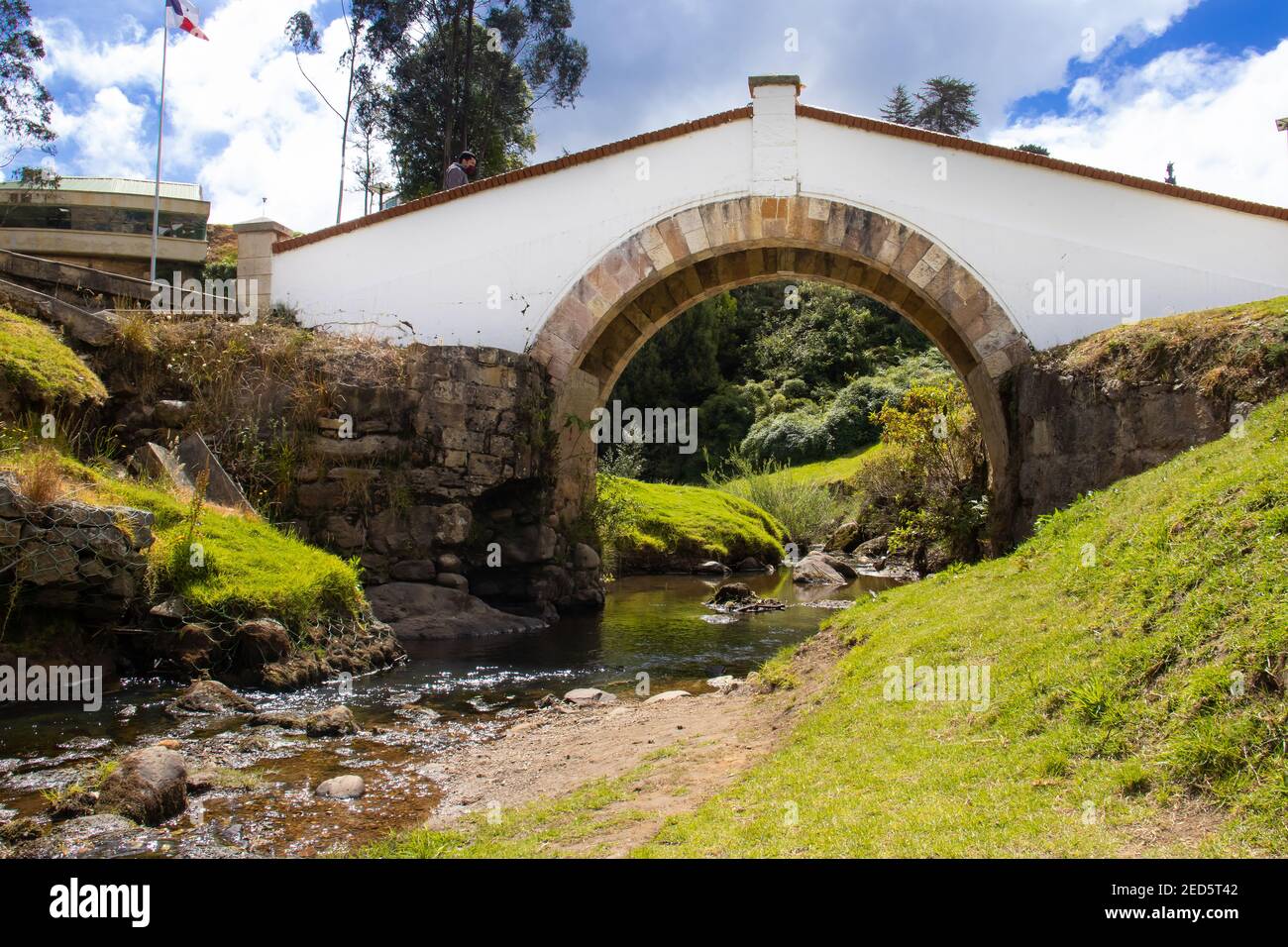 The famous historic Bridge of Boyaca in Colombia. The Colombian ...