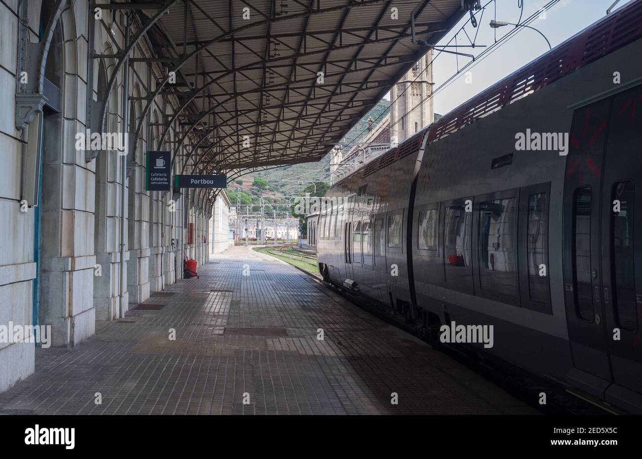 Portbou railway station hi-res stock photography and images - Alamy