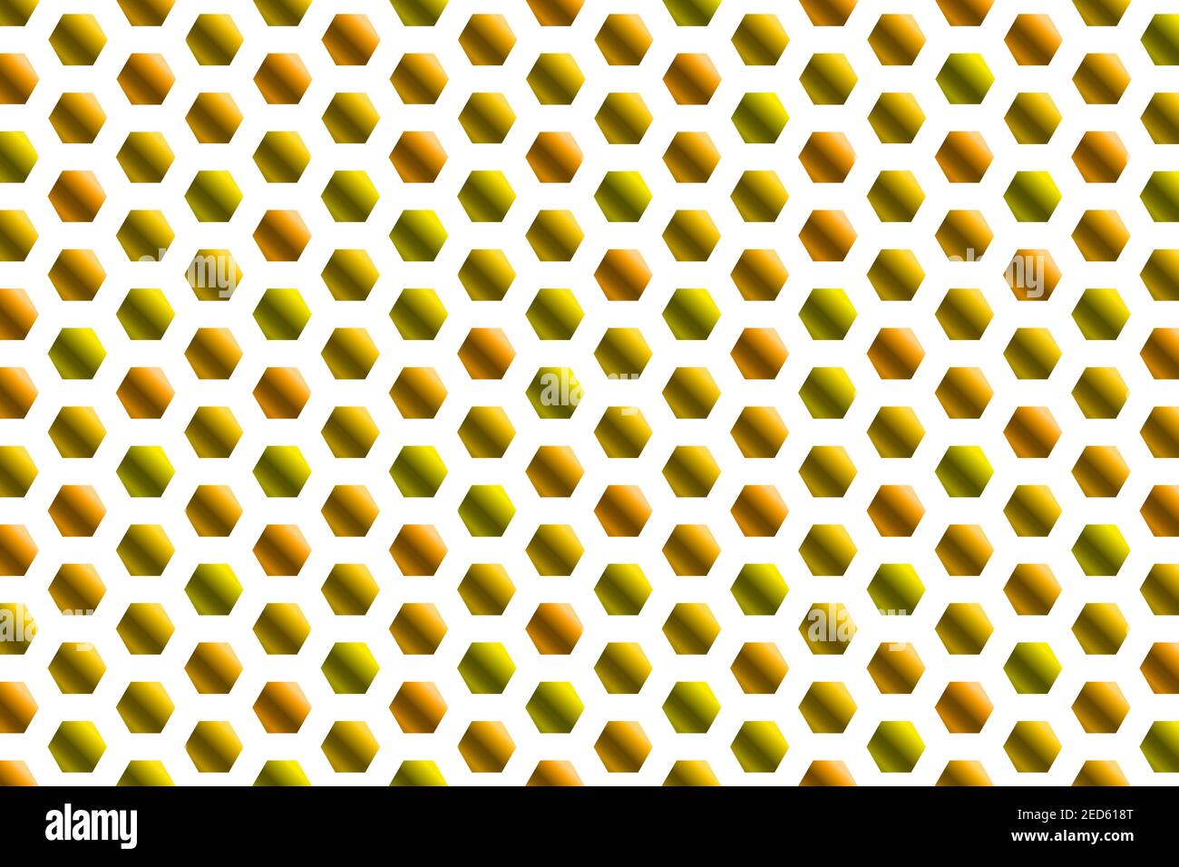 Golden background with honeycomb shapes. Vector illustration. Pattern ...