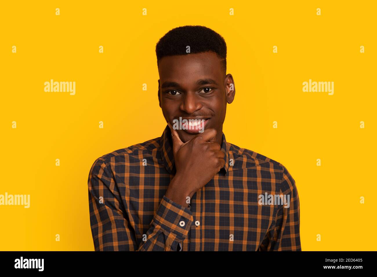 Chin touching hi-res stock photography and images - Alamy