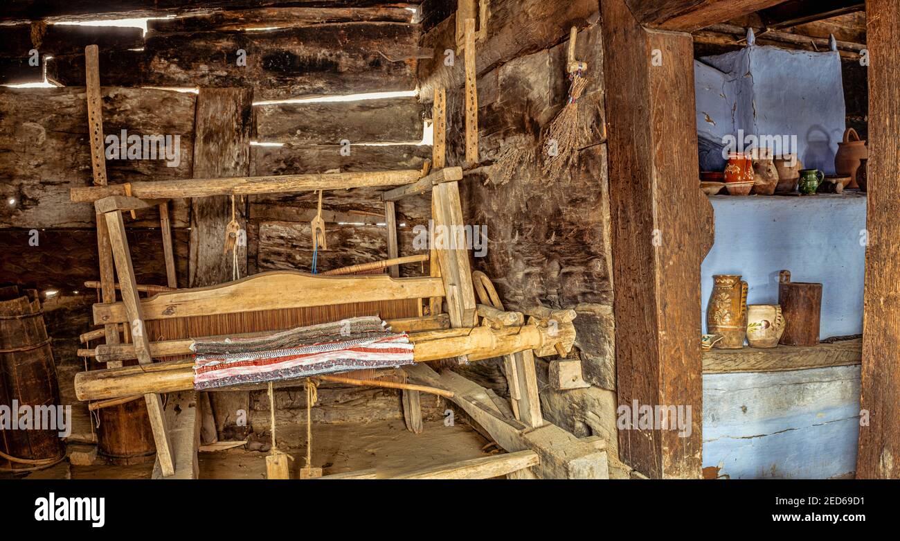 Wooden weaving shuttle homemade hi-res stock photography and images - Alamy