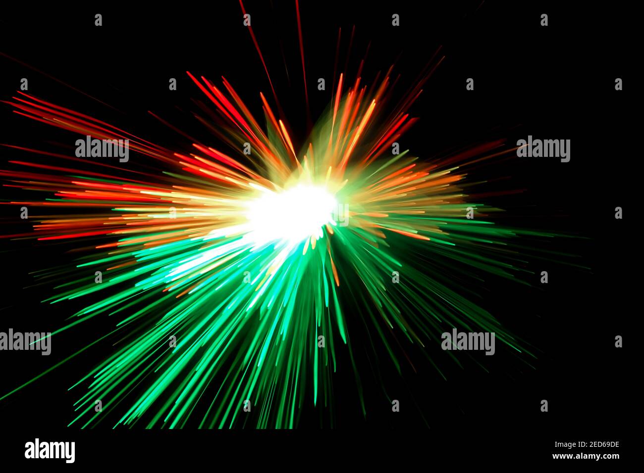 optical fiber light explosion effect, motion blur Stock Photo - Alamy