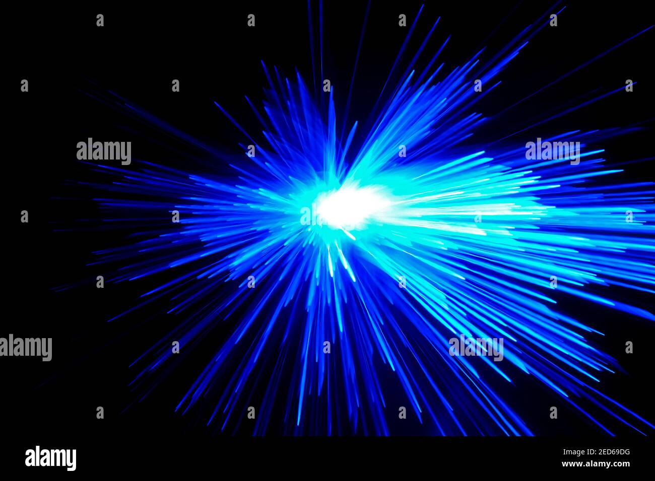 optical fiber light explosion effect, motion blur Stock Photo - Alamy