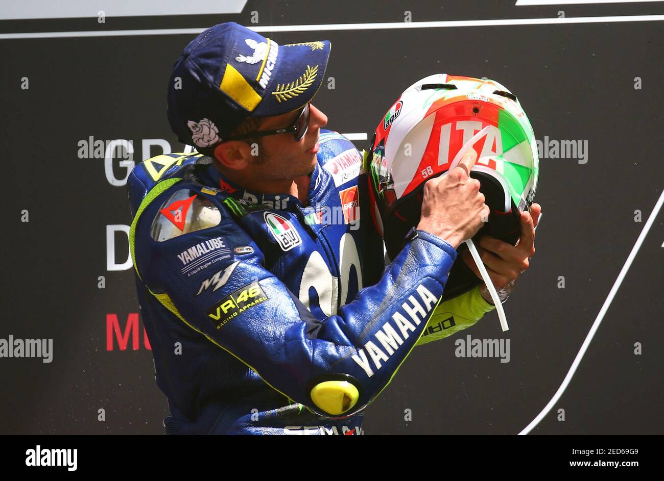Valentino rossi flag hi-res stock photography and images - Alamy