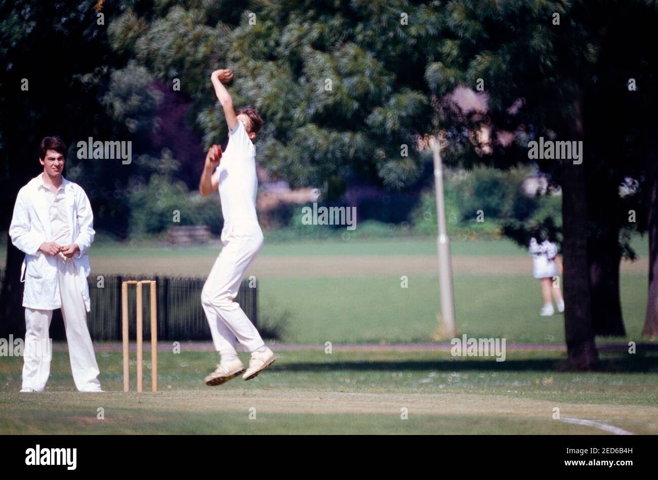 Cricket Bowler Throwing Ball High Resolution Stock Photography and ...