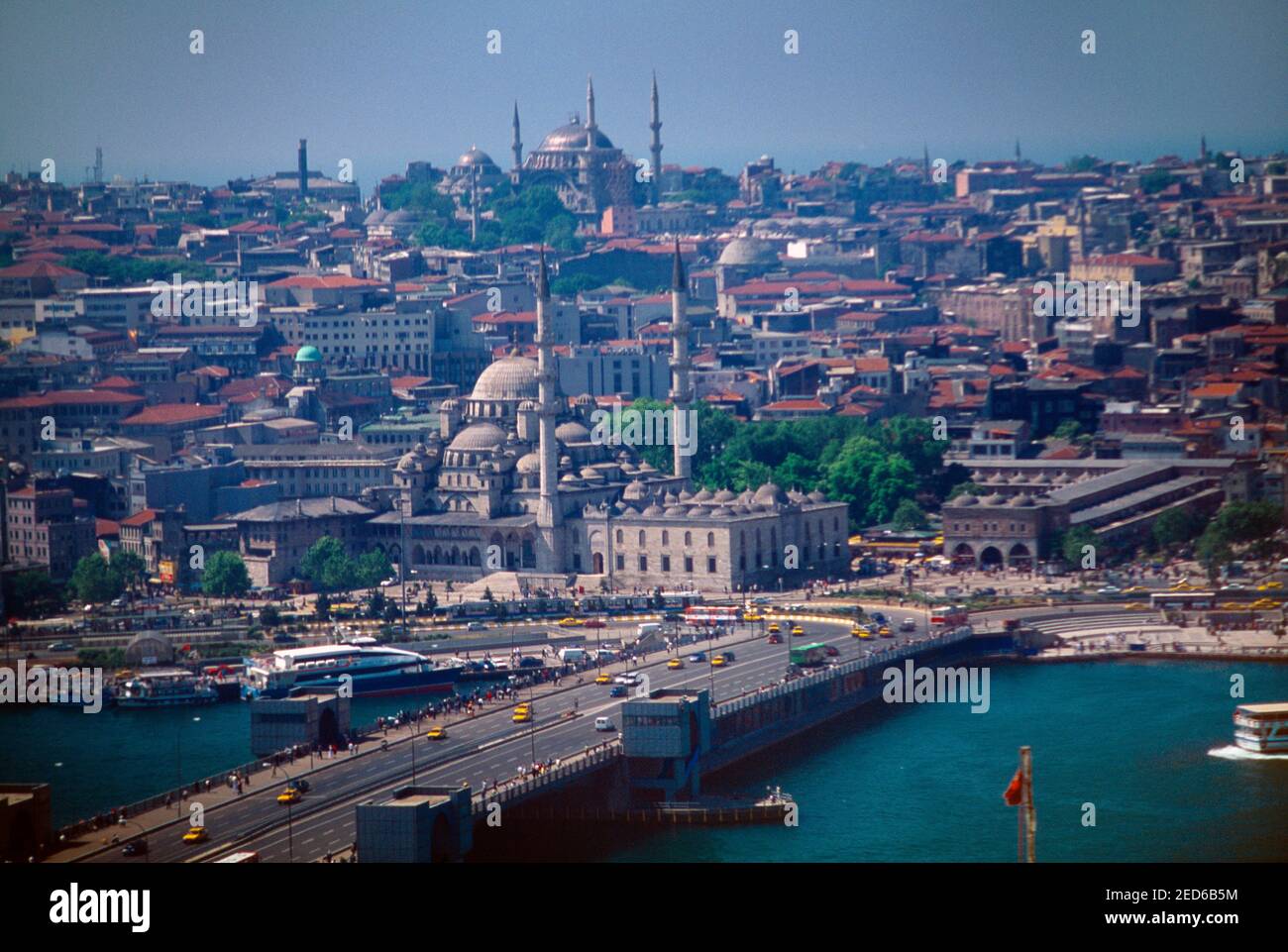 Istanbul Turkey Overview from Galata Tower Stock Photo - Alamy
