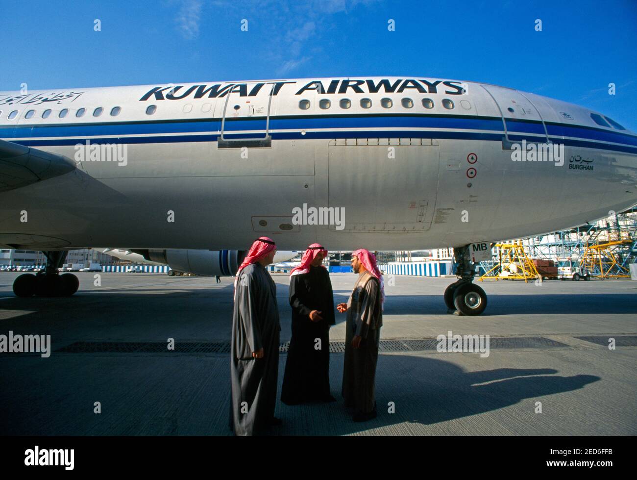Kuwait City Kuwait Traditionally Dressed Arab Men by Kuwait Airways ...