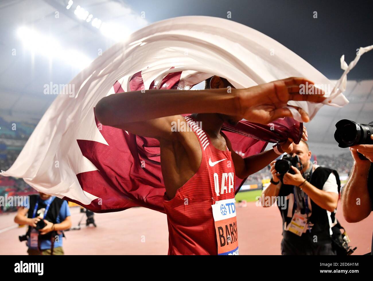 Qatars mutaz essa barshim gold hi-res stock photography and images - Alamy