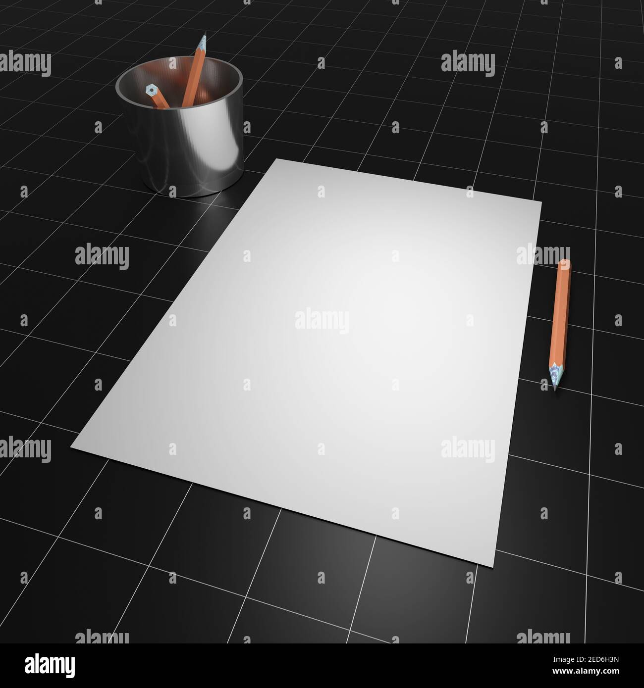 Techno-style background to show your design, A4 to 1x1, 3D rendering ...