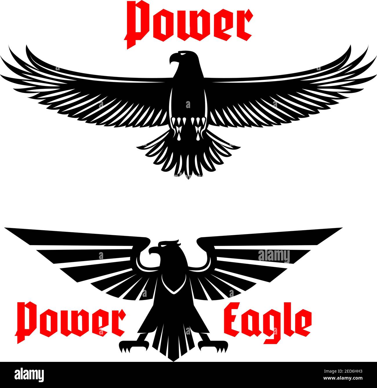 Black Hawk Bird Logo