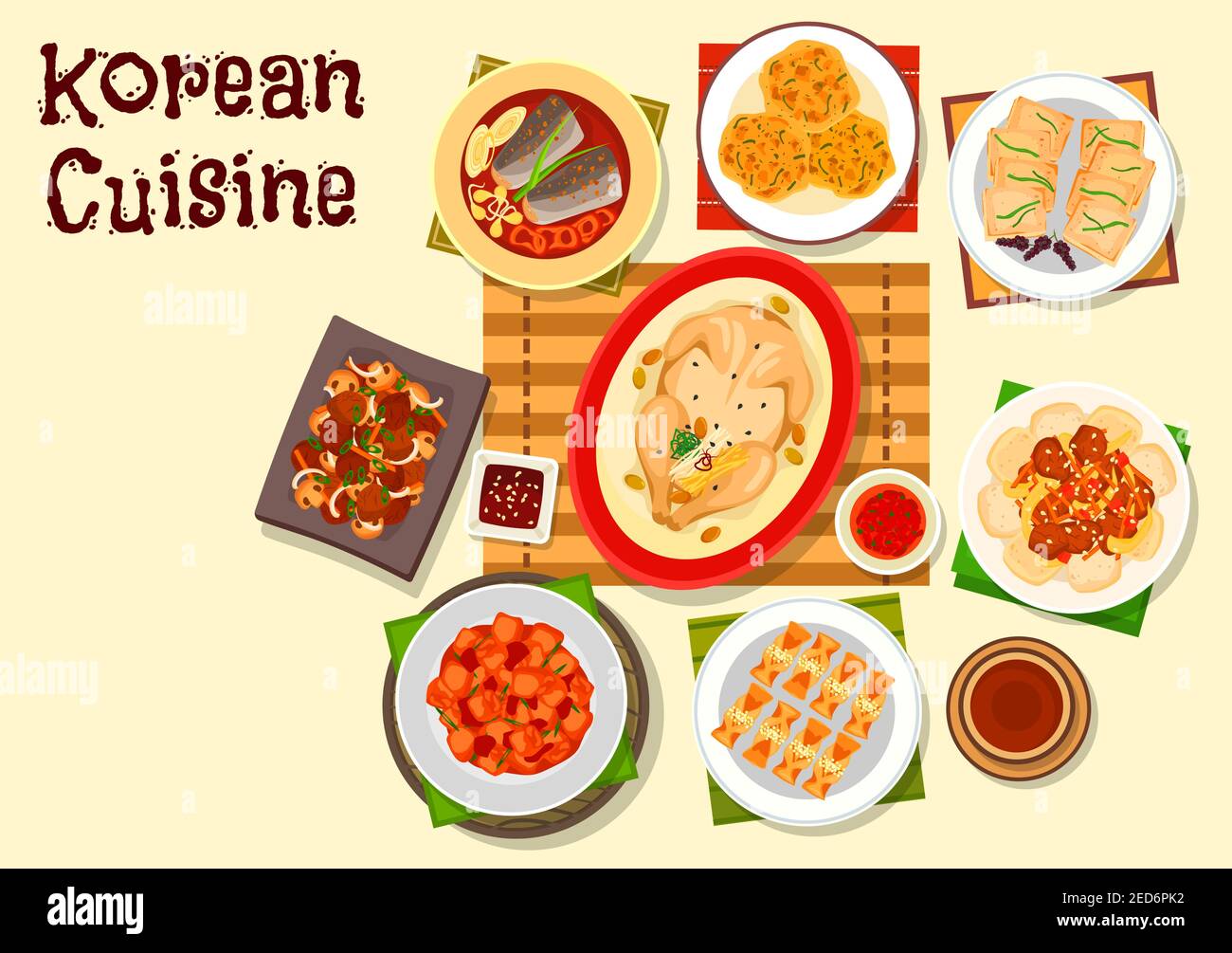 Asian cuisine beef Stock Vector Images - Alamy