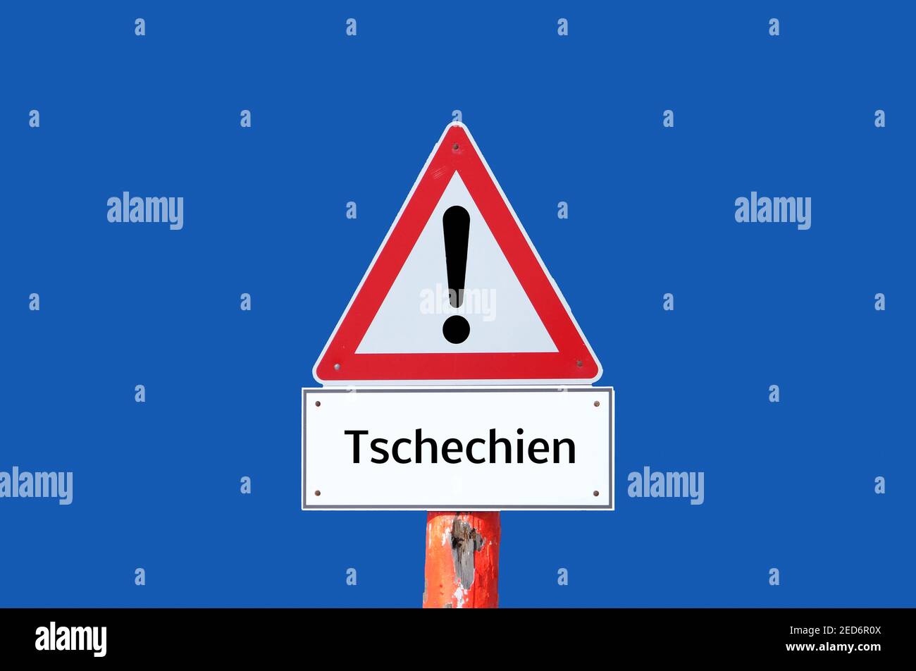 Warning sign on czech hi-res stock photography and images - Alamy