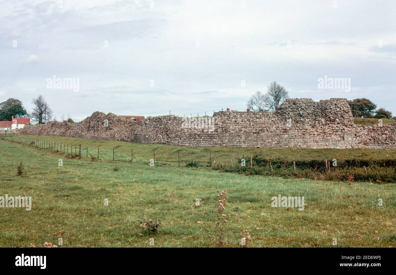 Ruins of Roman town Venta Silurum in Caerwent, Gwent, Wales. General ...
