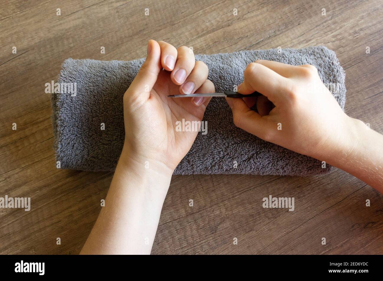 Hand care, home manicure. Spa treatment for hands. Beauty and spa ...