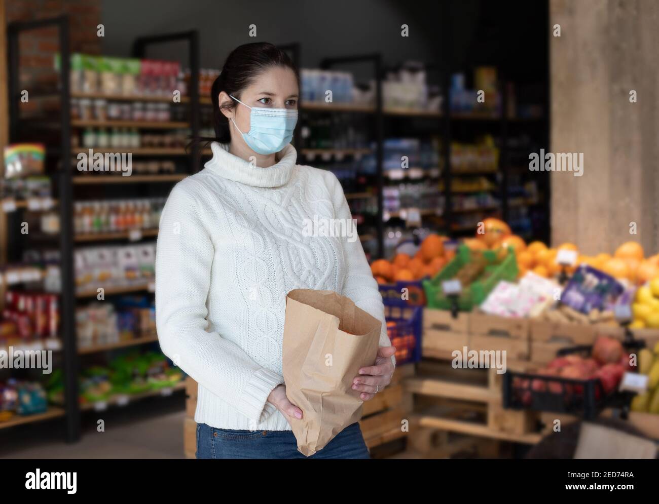 Using disposable bags and means of protection Stock Photo - Alamy