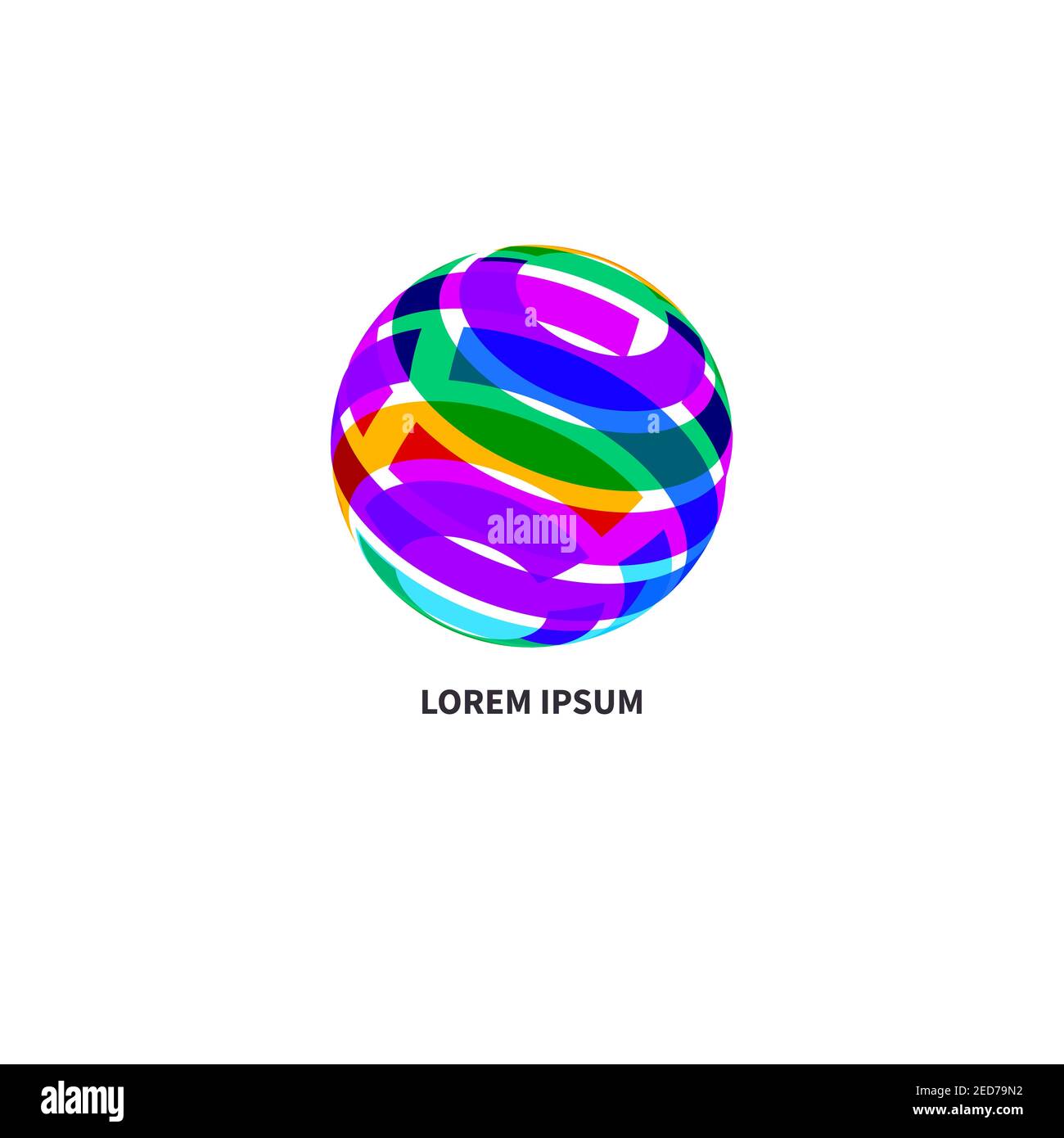 Networking logo. Communications or telecommunications icon. 3D abstract ...