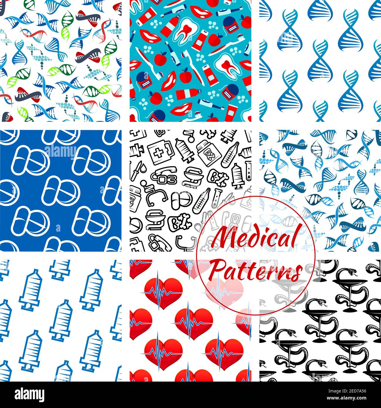 Pulse patterns Stock Vector Images - Alamy