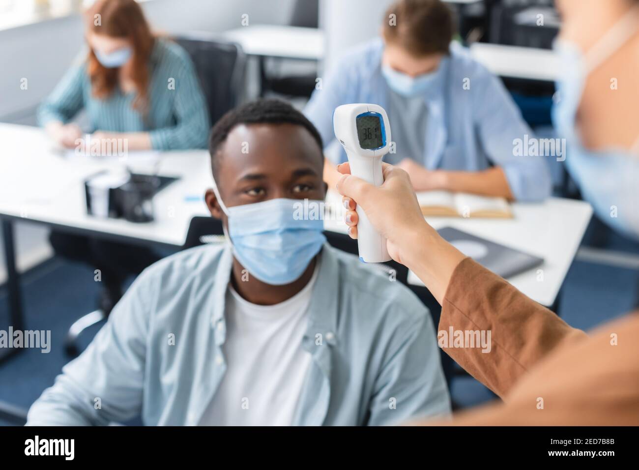 Teenager fever thermometer hi-res stock photography and images - Alamy