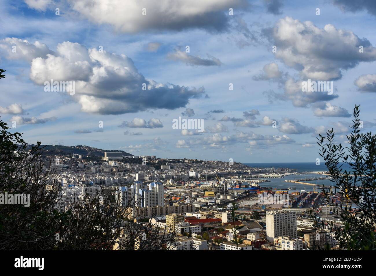 Aerial view container port hi-res stock photography and images - Alamy