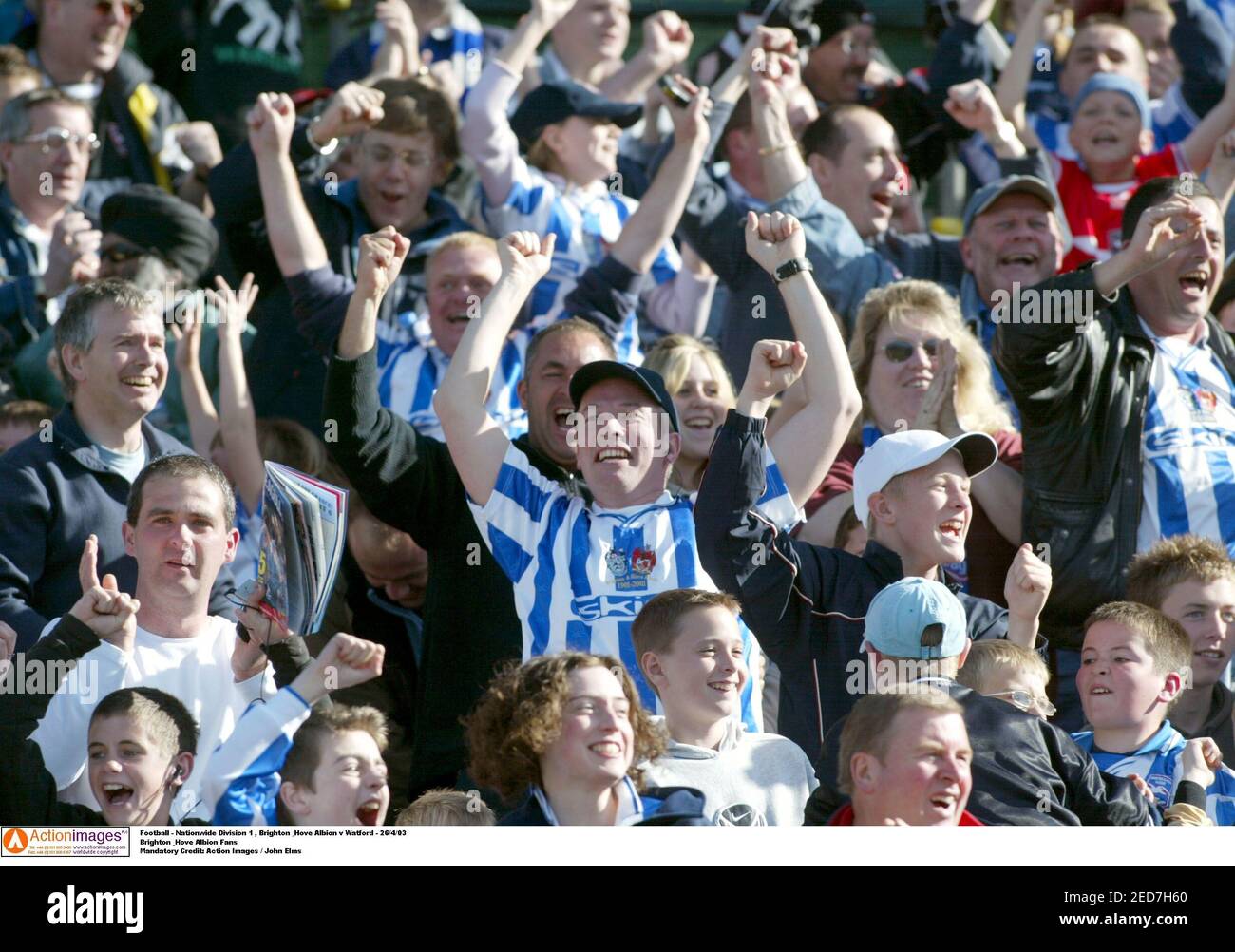 Brighton hove albion fans division hi-res stock photography and images ...