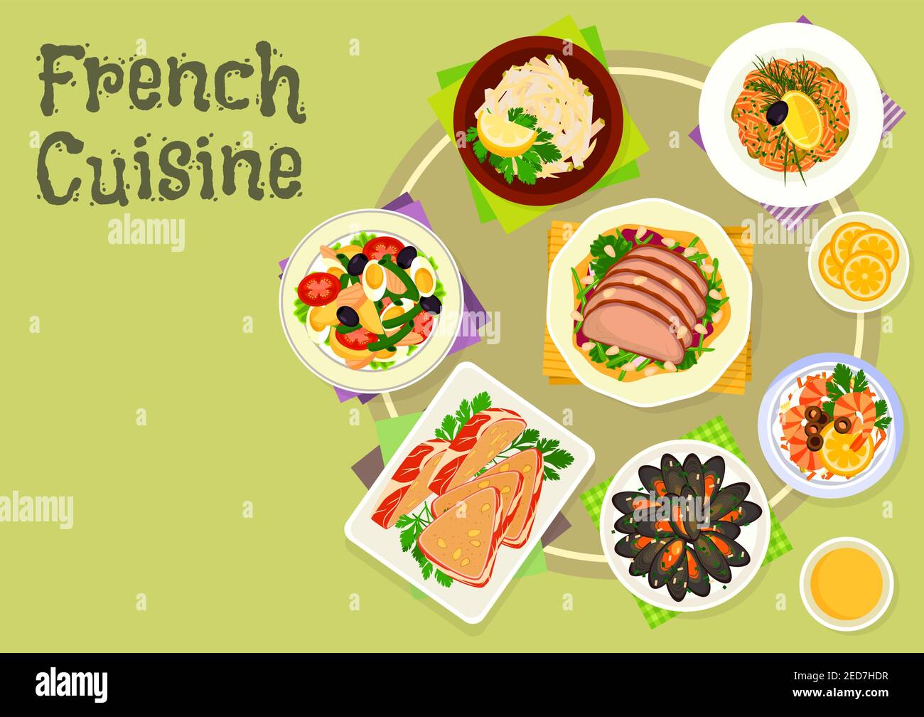 Fish snacks mediterranean cuisine Stock Vector Images - Alamy