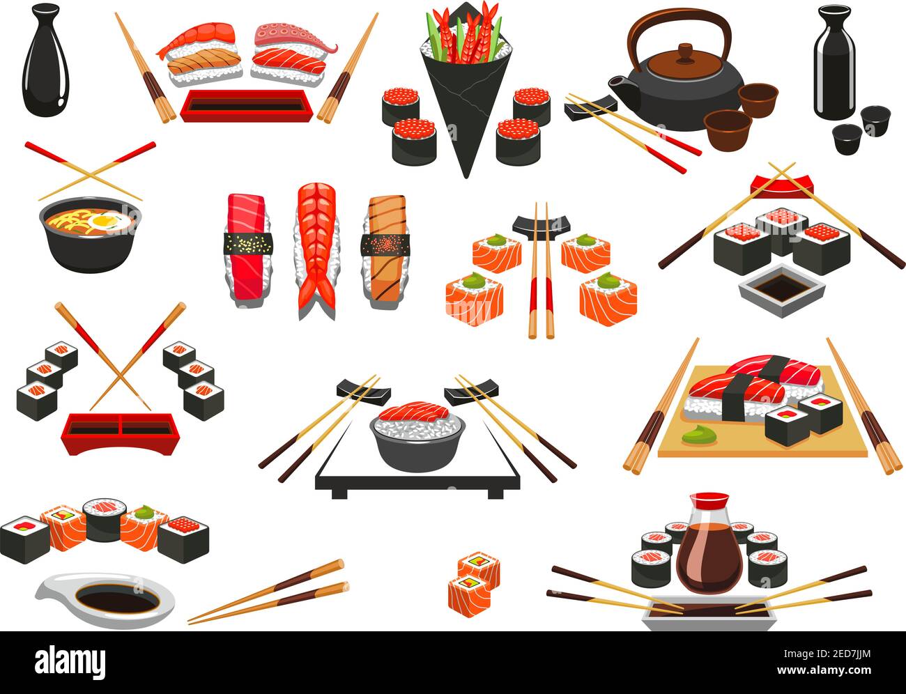 Bento meal Stock Vector Images - Alamy