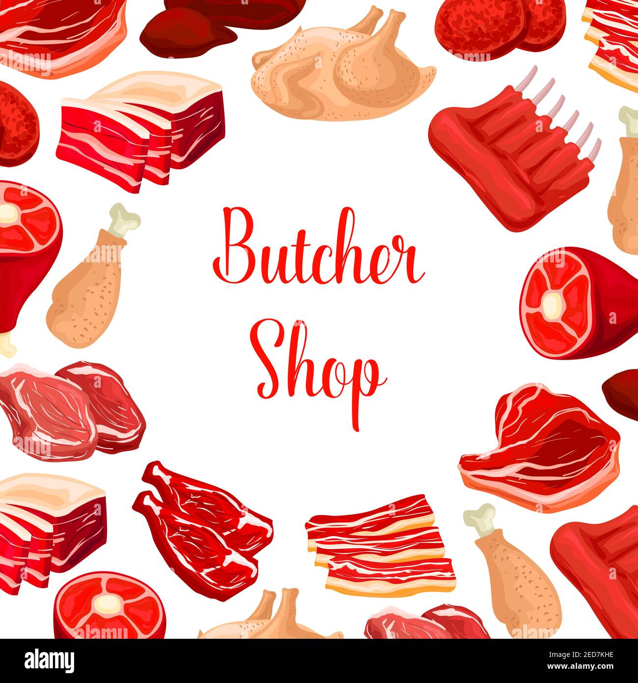 Poultry products Stock Vector Images - Alamy