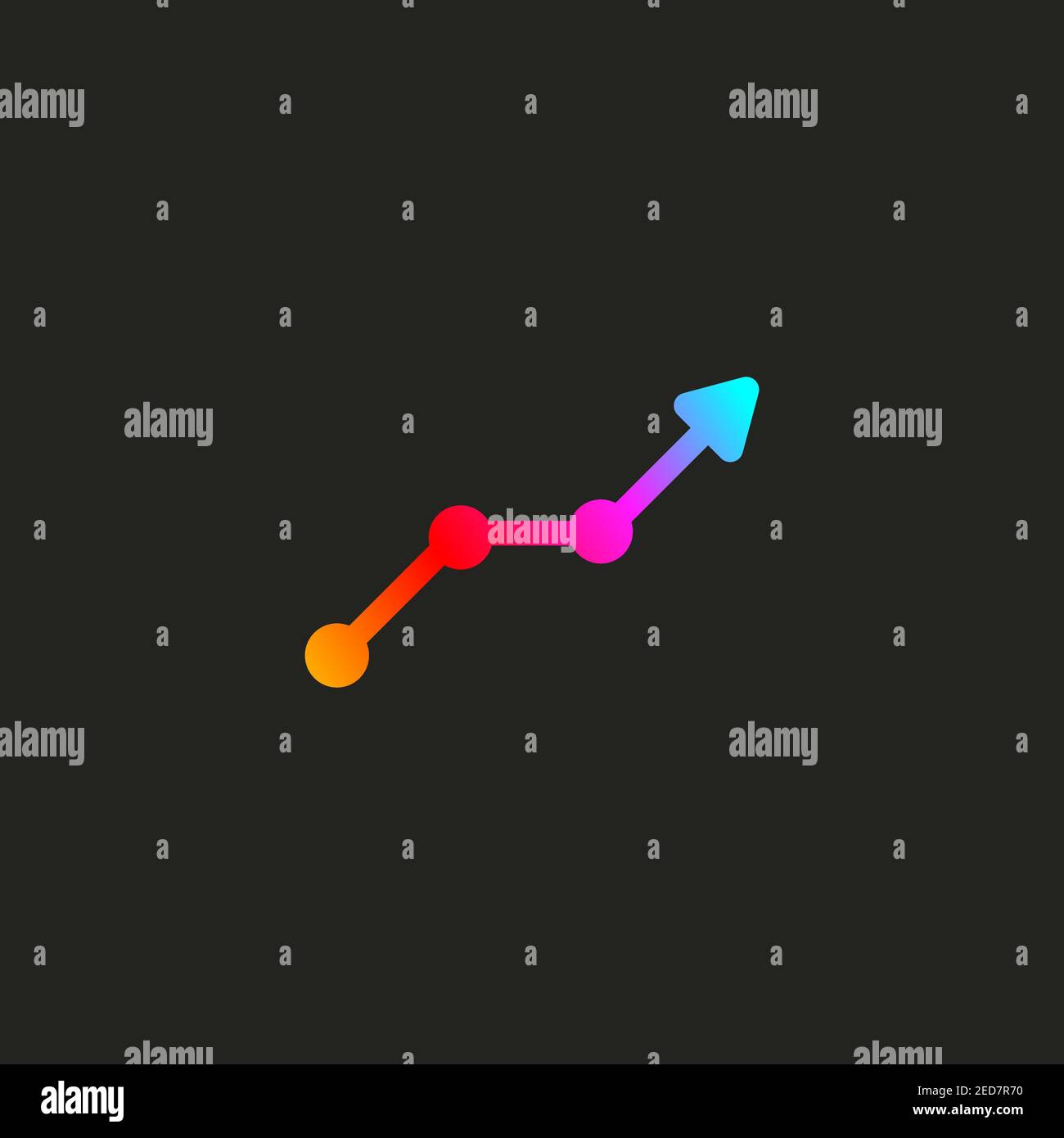 Arrow up business logo. Development and progress symbol. Vector ...