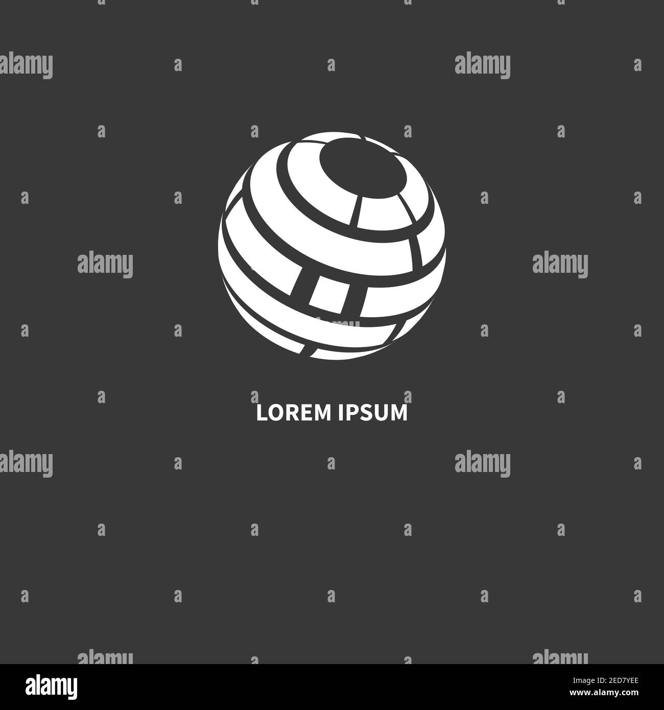 Networking logo. Communications or telecommunications icon. 3D abstract ...