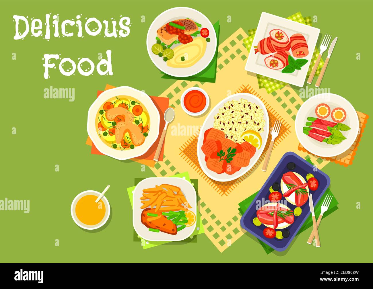 Stewed chicken soup Stock Vector Images - Alamy