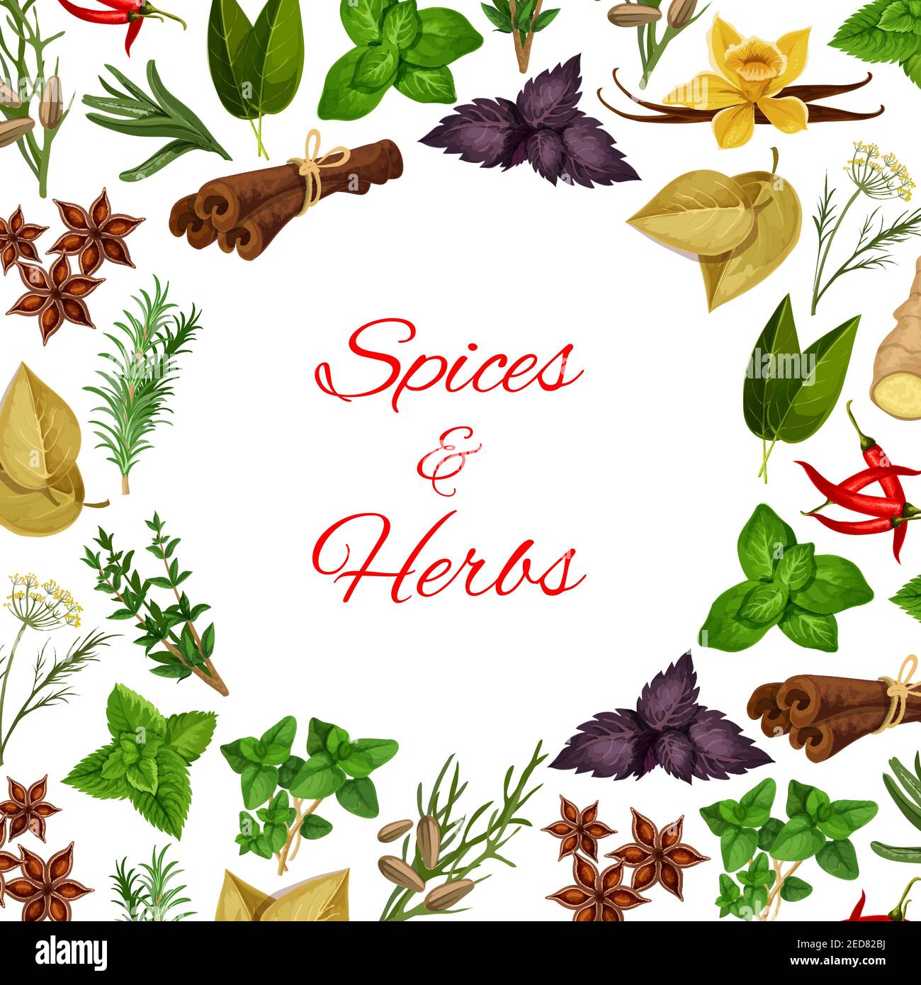 Chilli and basil Stock Vector Images - Alamy