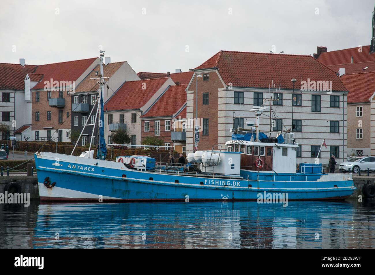 Helsingor Denmark - November 12. 2017: Antares an old Danish fishing ...